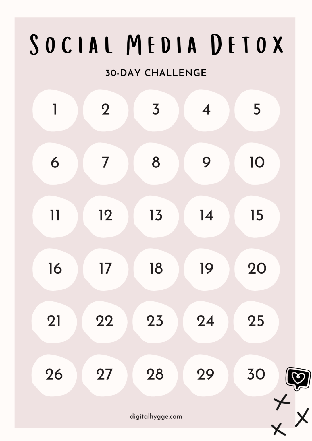 30-Day Social Media Detox Challenge + Printable Tracker Included
