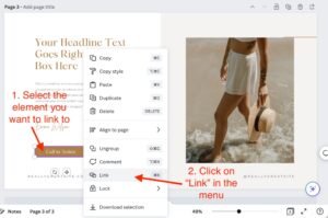 How To Add Hyperlinks in Canva - Digital Hygge