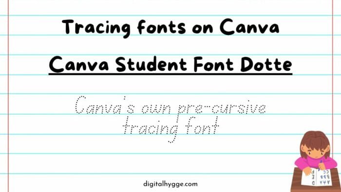 Tracing Fonts on Canva ️ | Digital Hygge