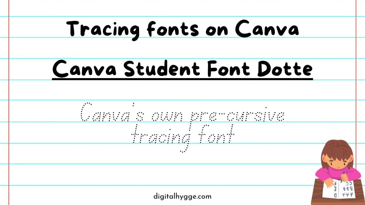 Tracing Fonts on Canva ️ | Digital Hygge