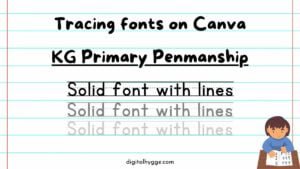 Tracing Fonts on Canva ️ | Digital Hygge