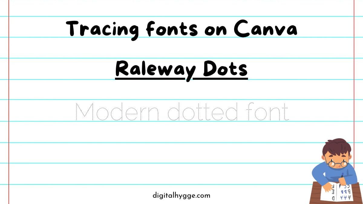Tracing Fonts on Canva ️ | Digital Hygge