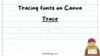 Tracing Fonts on Canva ️ | Digital Hygge