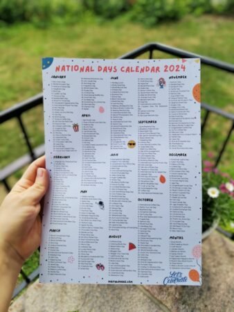 National Days Calendar 2024-2025 | Digital Hygge