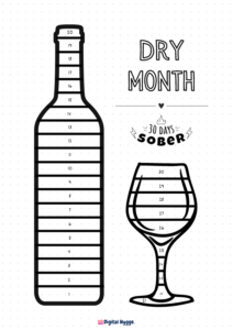 23 Printable No Alcohol Trackers - Digital Hygge
